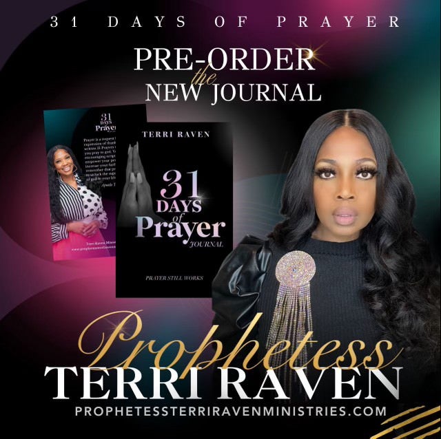 "31 Days of Prayer Journal" by Apostle Terri Raven | Terri Raven Ministries